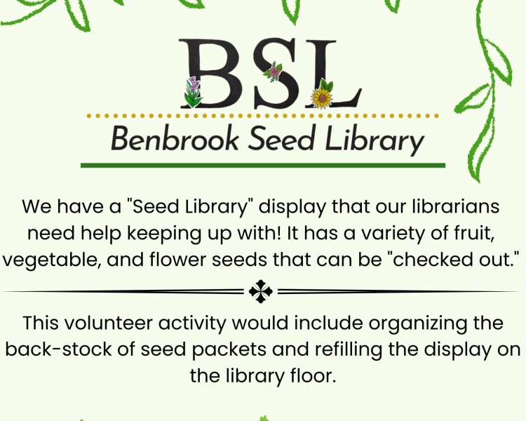 Volunteering | Benbrook Public Library